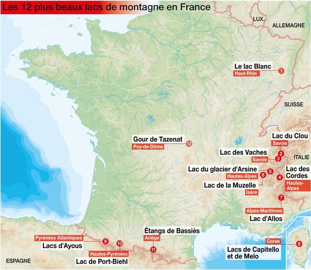 Randonnée. Les 12 lacs de montagne parmi les plus beaux à ne pas ...
